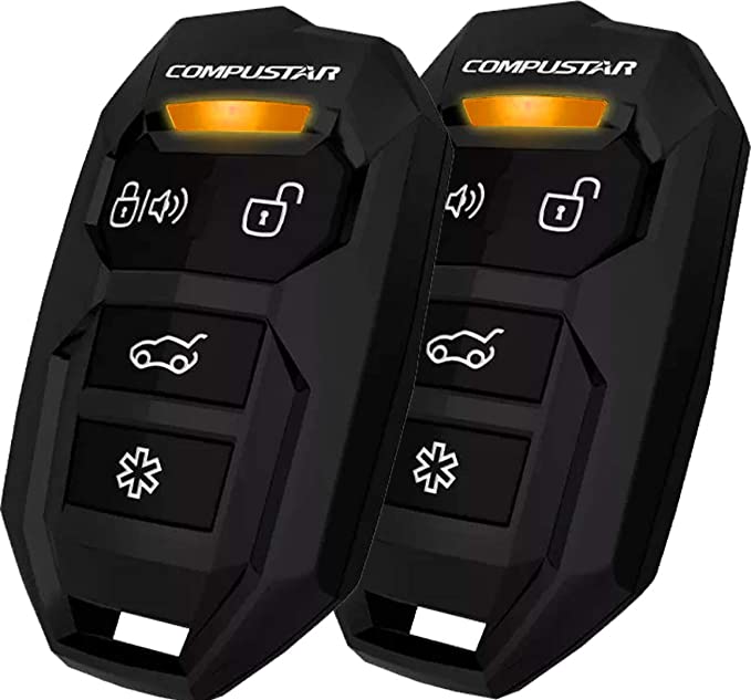 Compustar CS905-AS All-in-One 4 Button 1 Way Alarm & Remote Start ...